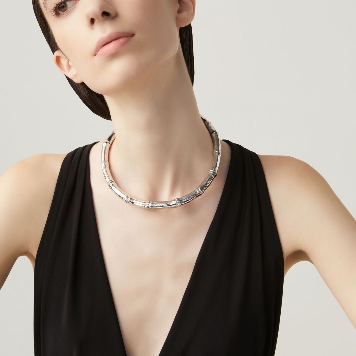 Giovanni Raspini / Floral / collana Bambù light / argento