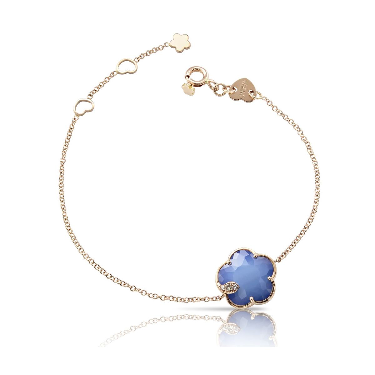 Pasquale Bruni / Petit Jolì / bracciale / oro rosa, blue moon e diamanti