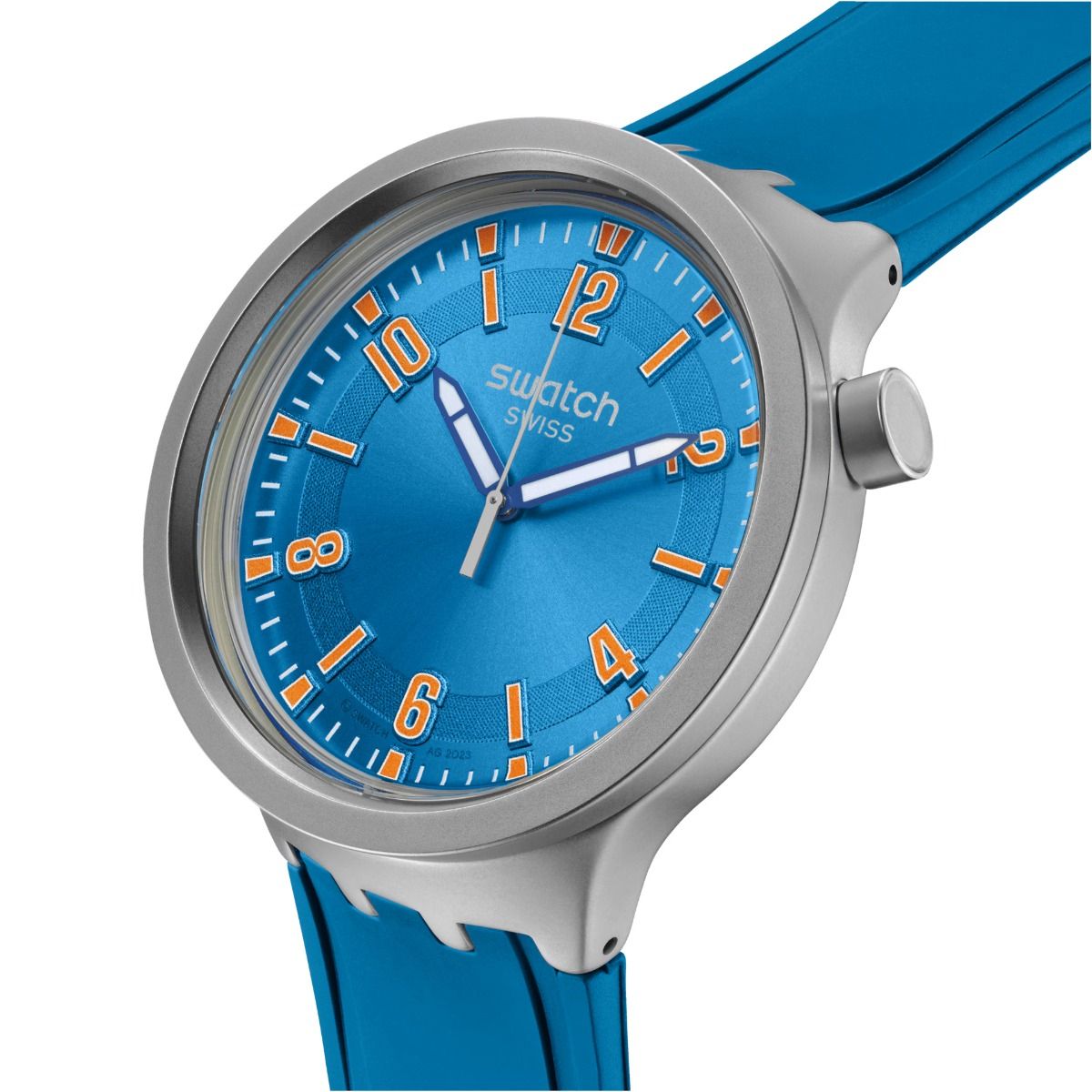Swatch Blue In The Works / Big Bold / orologio unisex / quadrante blu ...