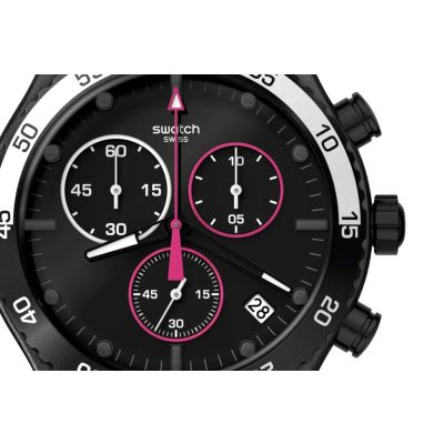 Swatch / Irony Chrono / Magenta At Night / orologio unisex / quadrante ...