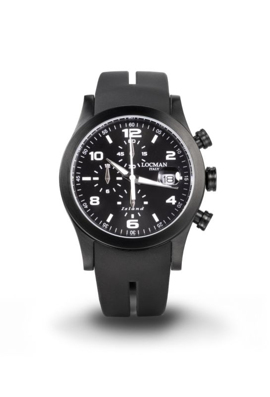 Locman Island / orologio uomo / quadrante nero / cassa acciaio e ...