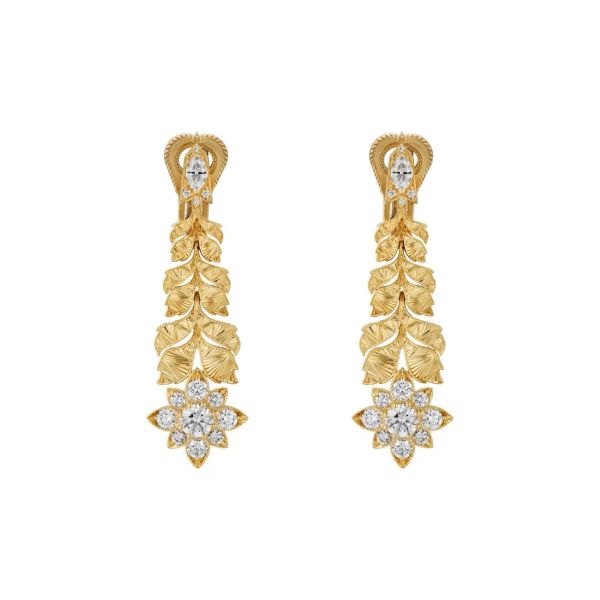 Gucci / Flora / orecchini / oro giallo e diamanti