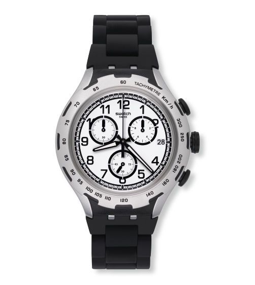 Swatch / Irony X-Lite / Black Attack / orologio uomo / quadrante bianco ...