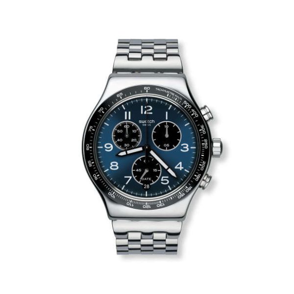 Swatch / Irony Chrono / Boxengasse / orologio uomo / quadrante blu ...